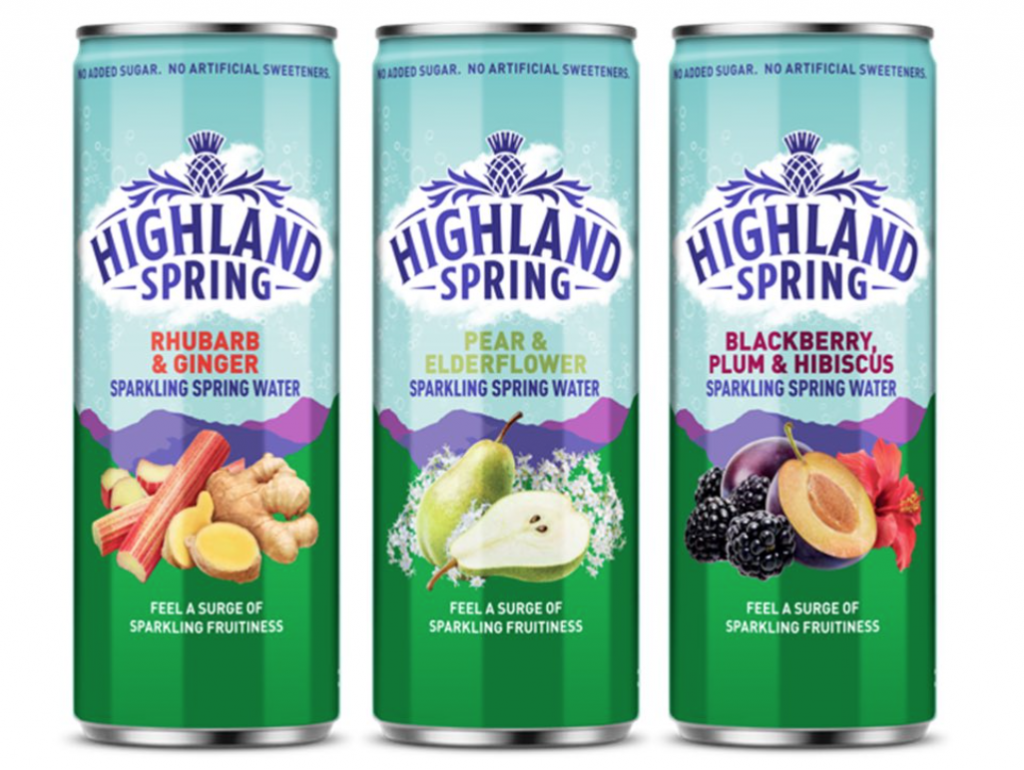 Highland Spring Flavoured Sparkling Water